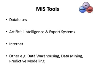 BTEC National in ICT: Unit 3 - MIS Tools | PPT