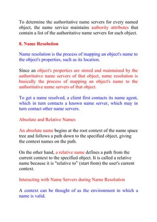 Naming in Distributed System | DOC
