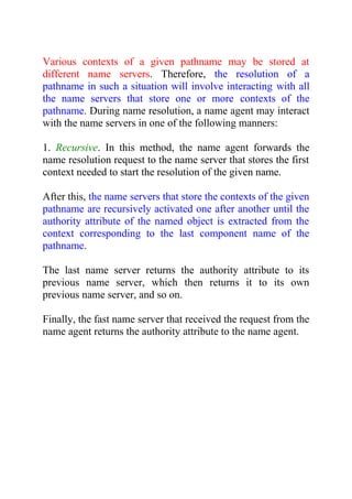 Naming in Distributed System | DOC