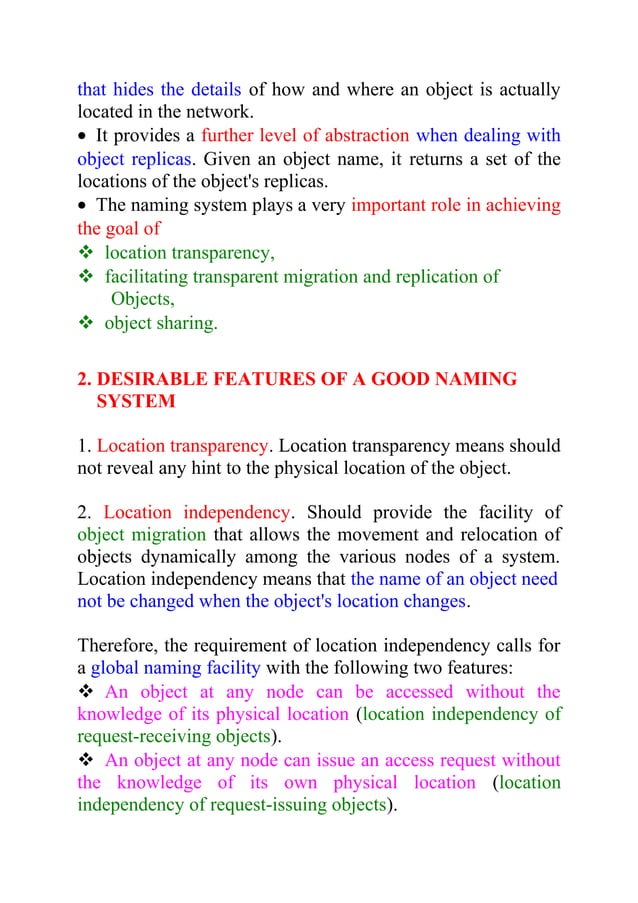 Naming in Distributed System | DOC
