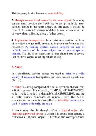 Naming in Distributed System | DOC