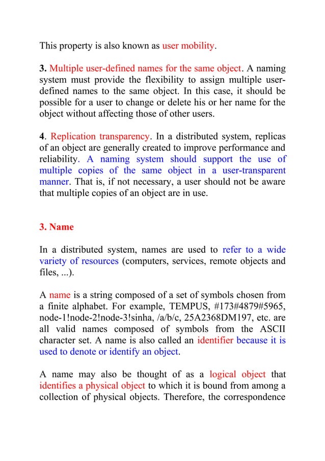 Naming In Distributed System Pdf 