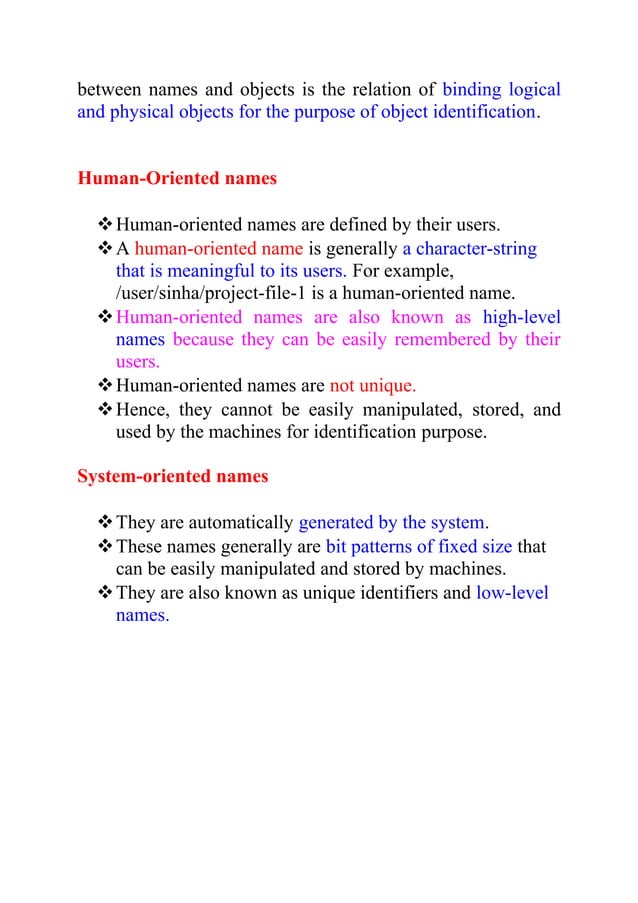 Naming In Distributed System Pdf