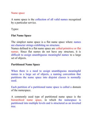 Naming in Distributed System | DOC