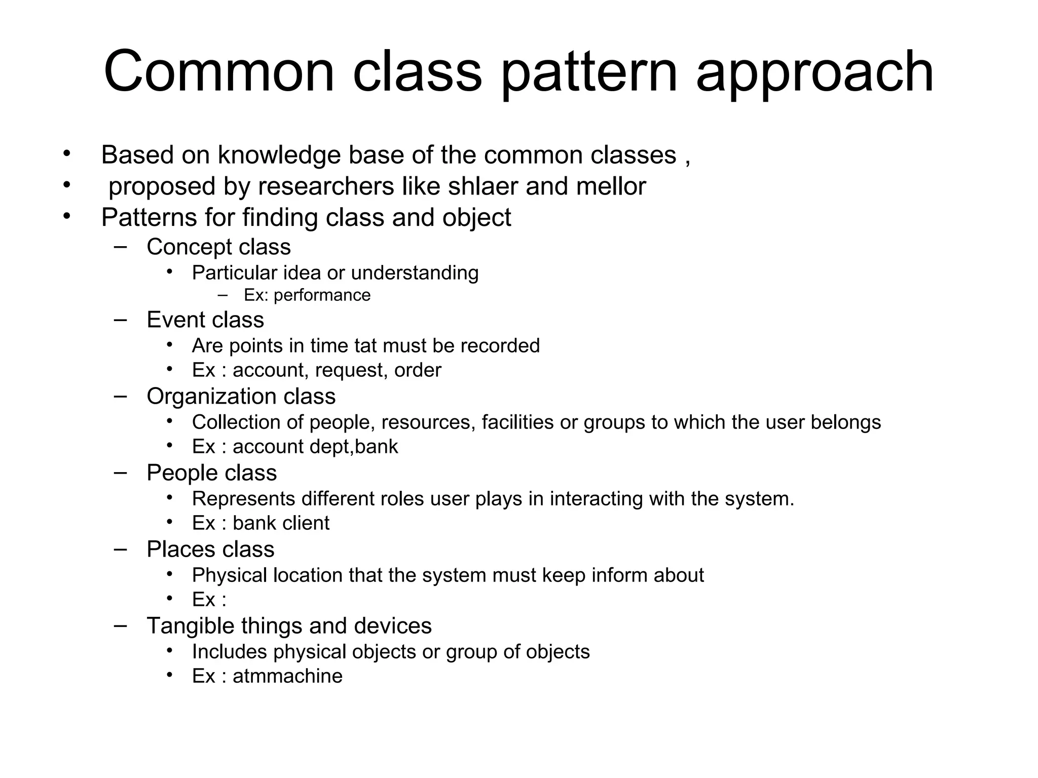 Unit 3 Object Analysis Classification Ppt