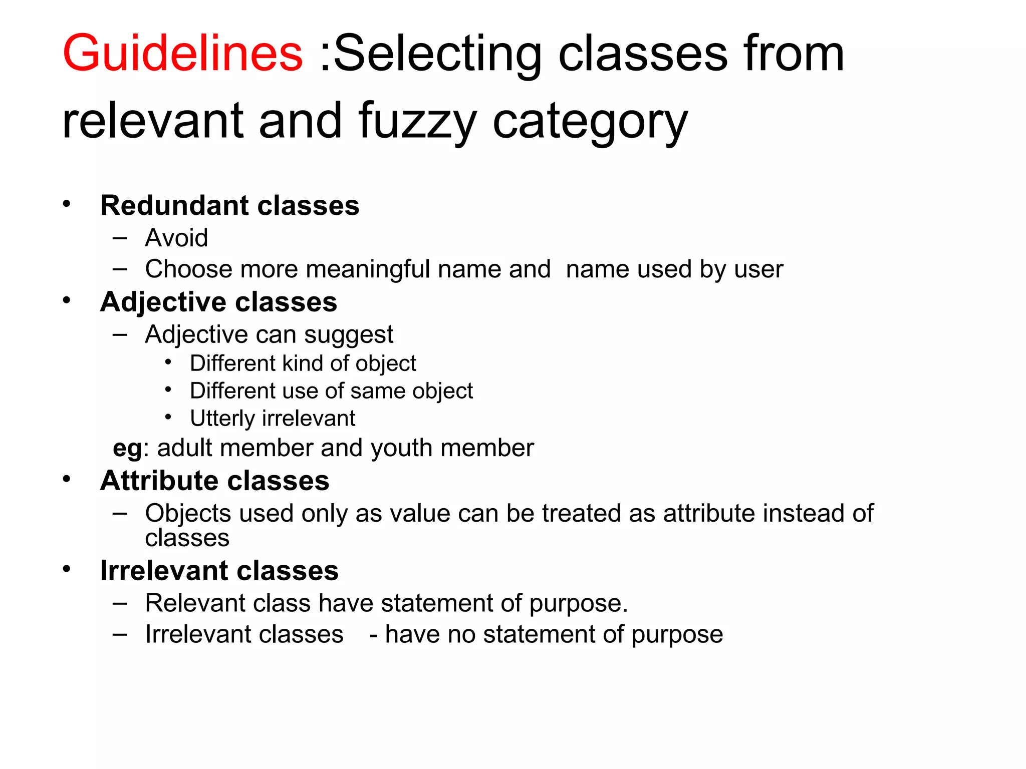 Unit 3 Object Analysis Classification Ppt