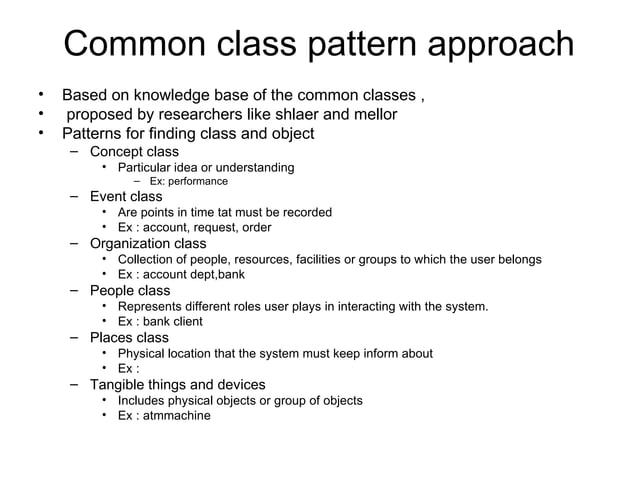 Unit 3 Object Analysis Classification Ppt
