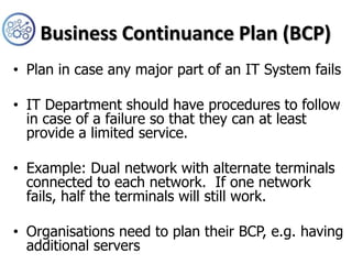 BTEC National in ICT: Unit 3 - Operational Issues | PPTX