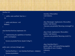 Unit3 packages & interfaces | PPTX