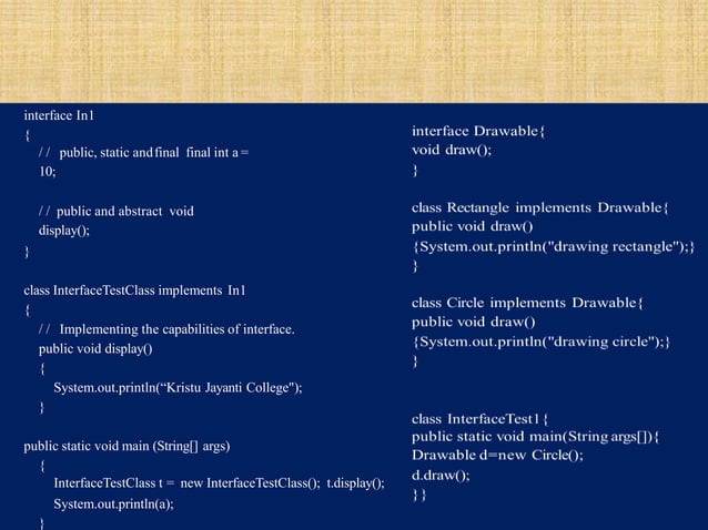 Unit3 packages & interfaces | PPTX