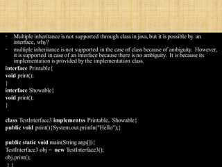 Unit3 packages & interfaces | PPTX