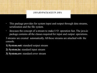 Unit3 packages & interfaces | PPTX