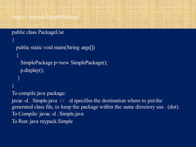 Unit3 packages & interfaces | PPTX