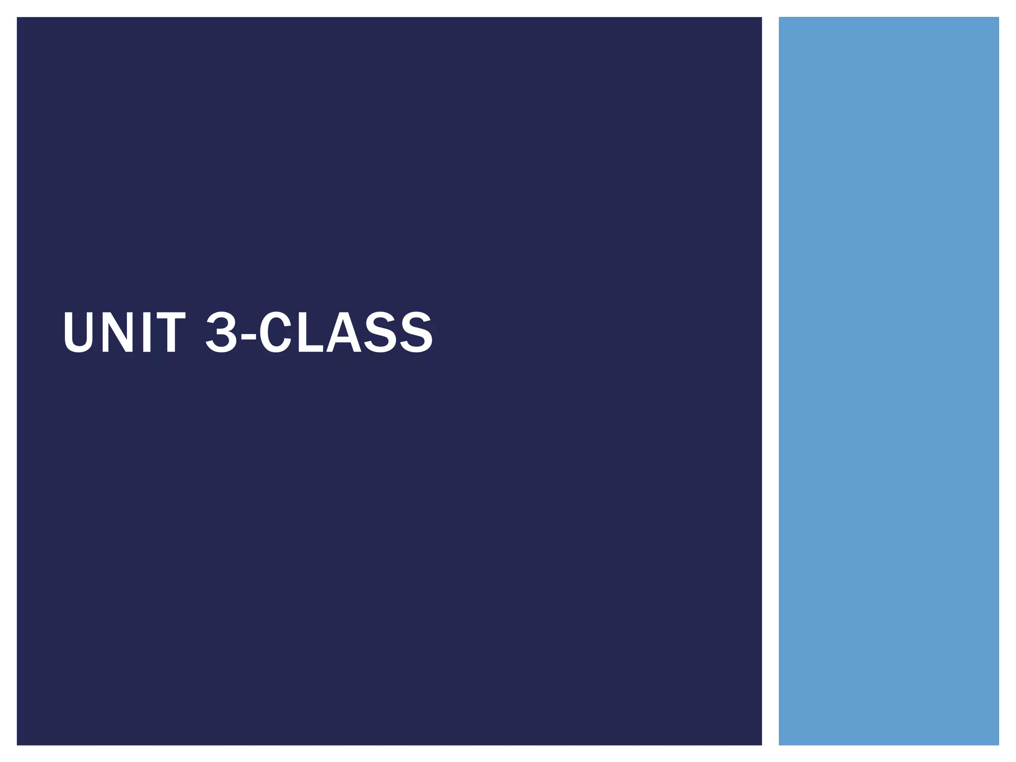 Unit3 part1-class | PPT