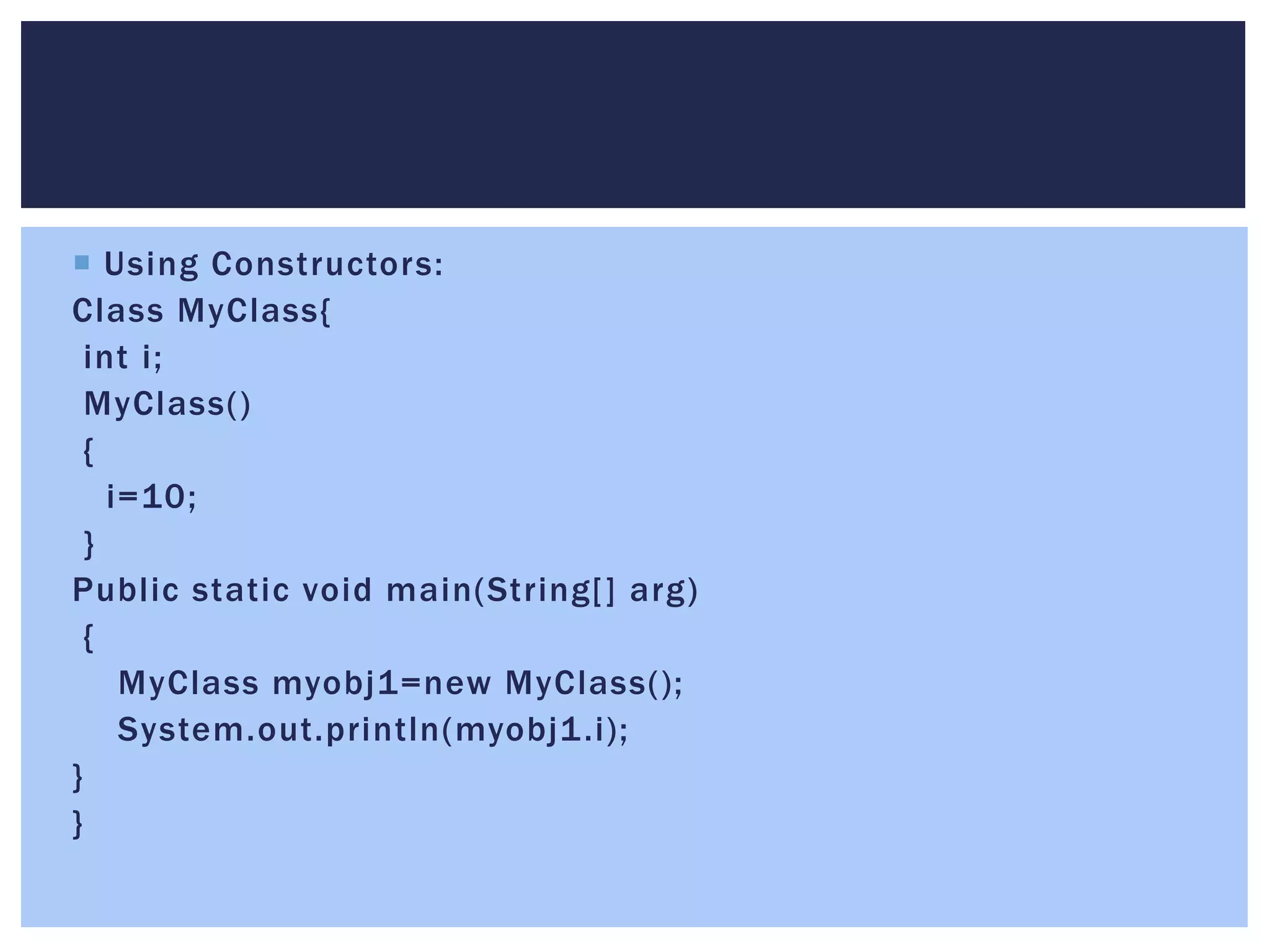 Unit3 part1-class | PPTX