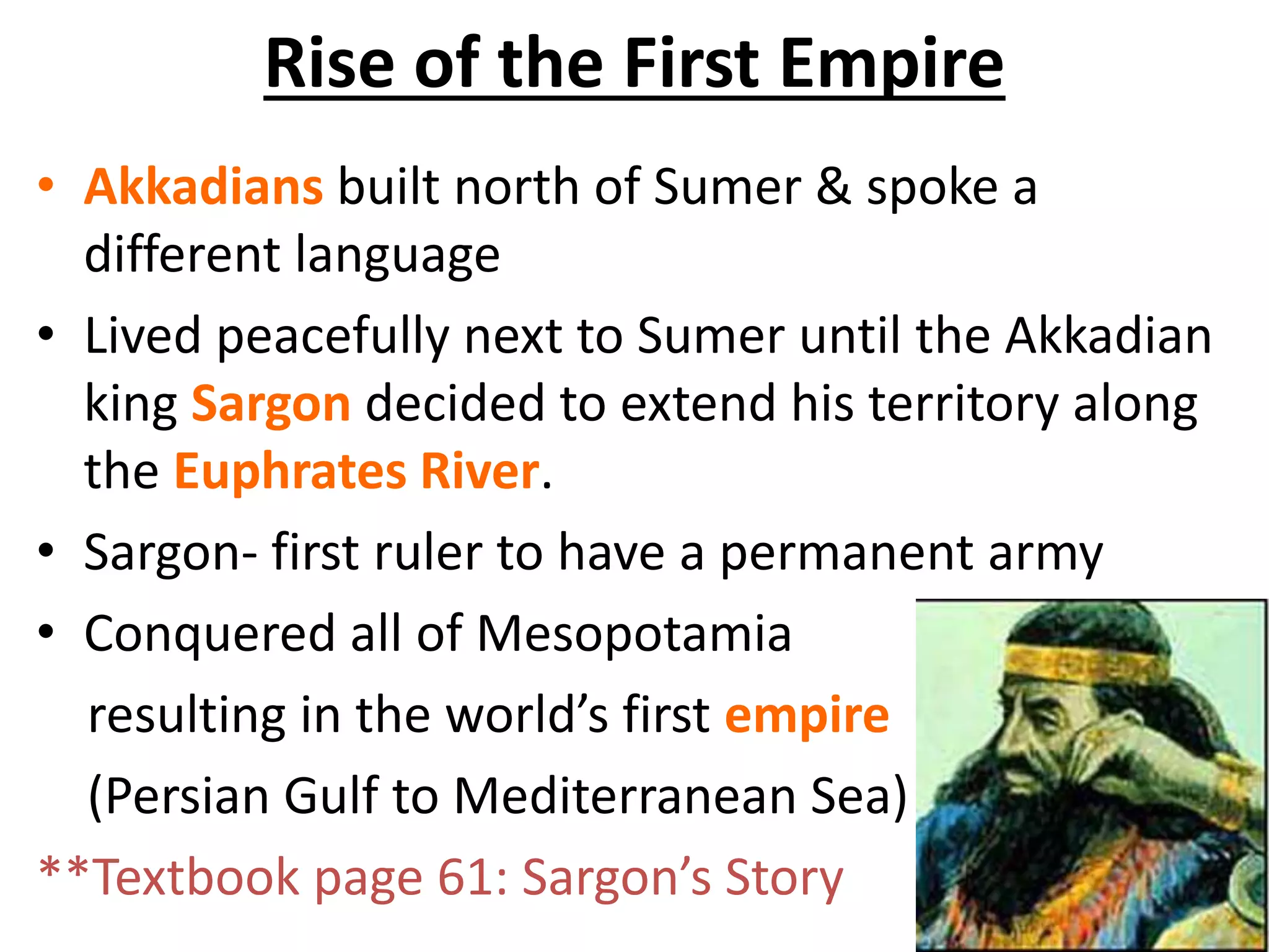 Unit 3 part 1- the first civilization- sumer | PPTX