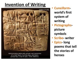 Unit 3 part 1- the first civilization- sumer | PPTX