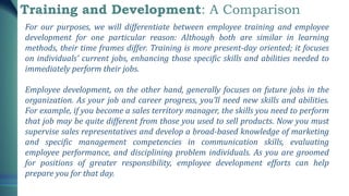 Training and Development | PDF