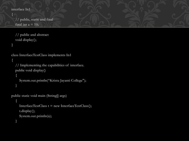 Unit3 part3-packages and interfaces | PPT