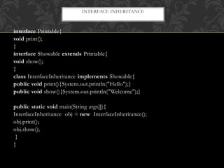 Unit3 part3-packages and interfaces | PPTX | Programming Languages | Computing
