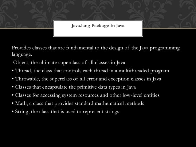 Unit3 part3-packages and interfaces | PPT