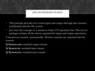 Unit3 part3-packages and interfaces | PPTX | Programming Languages | Computing