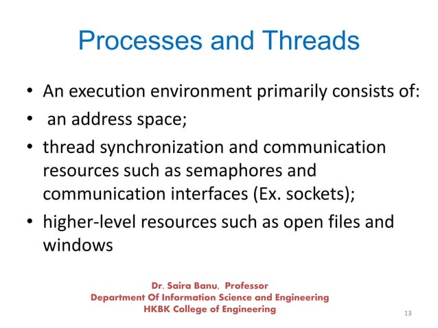 Unit 3 part a. operating system support | PPT