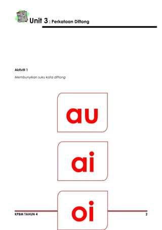Perkataan diftong | PDF