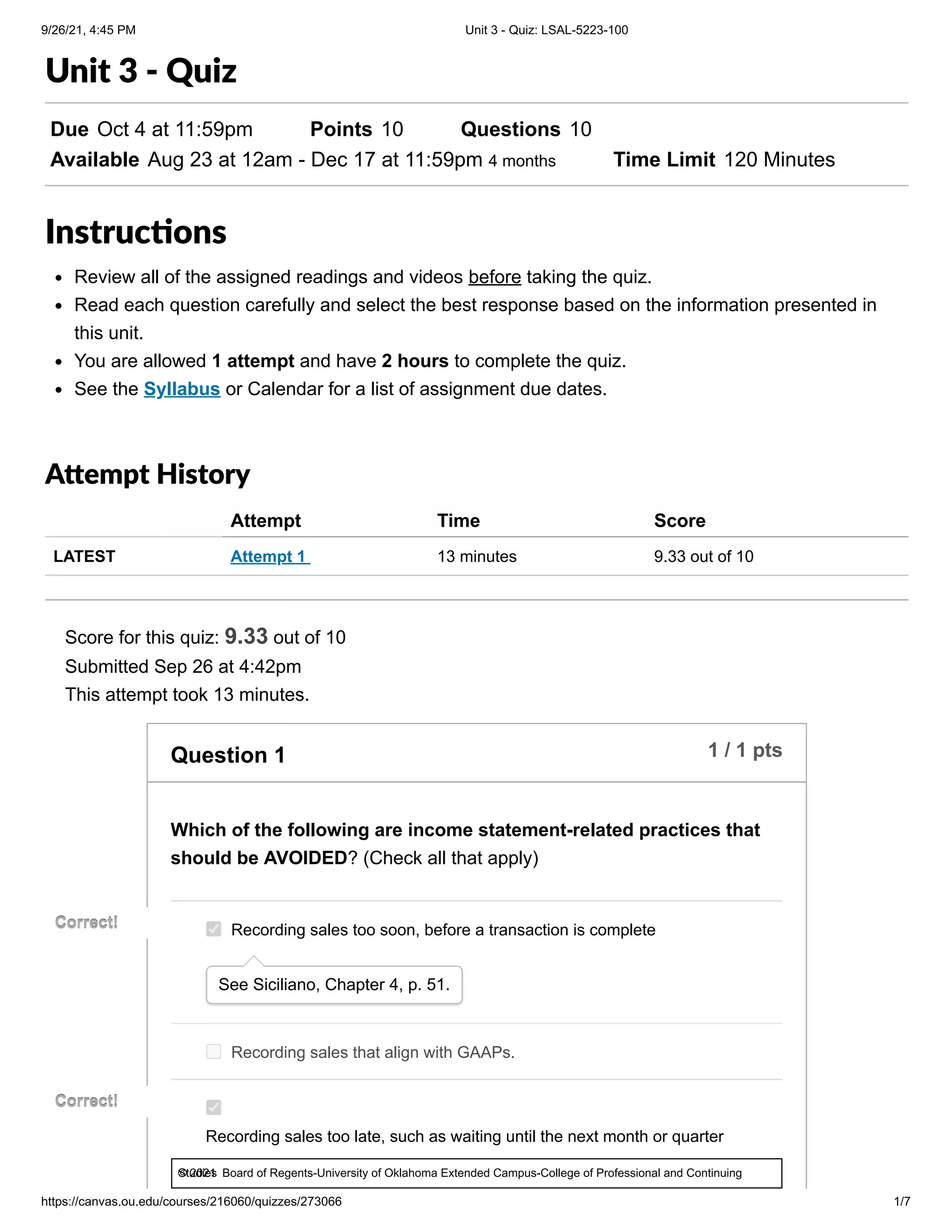 Unit 3 quiz lsal-5223-100 | PDF
