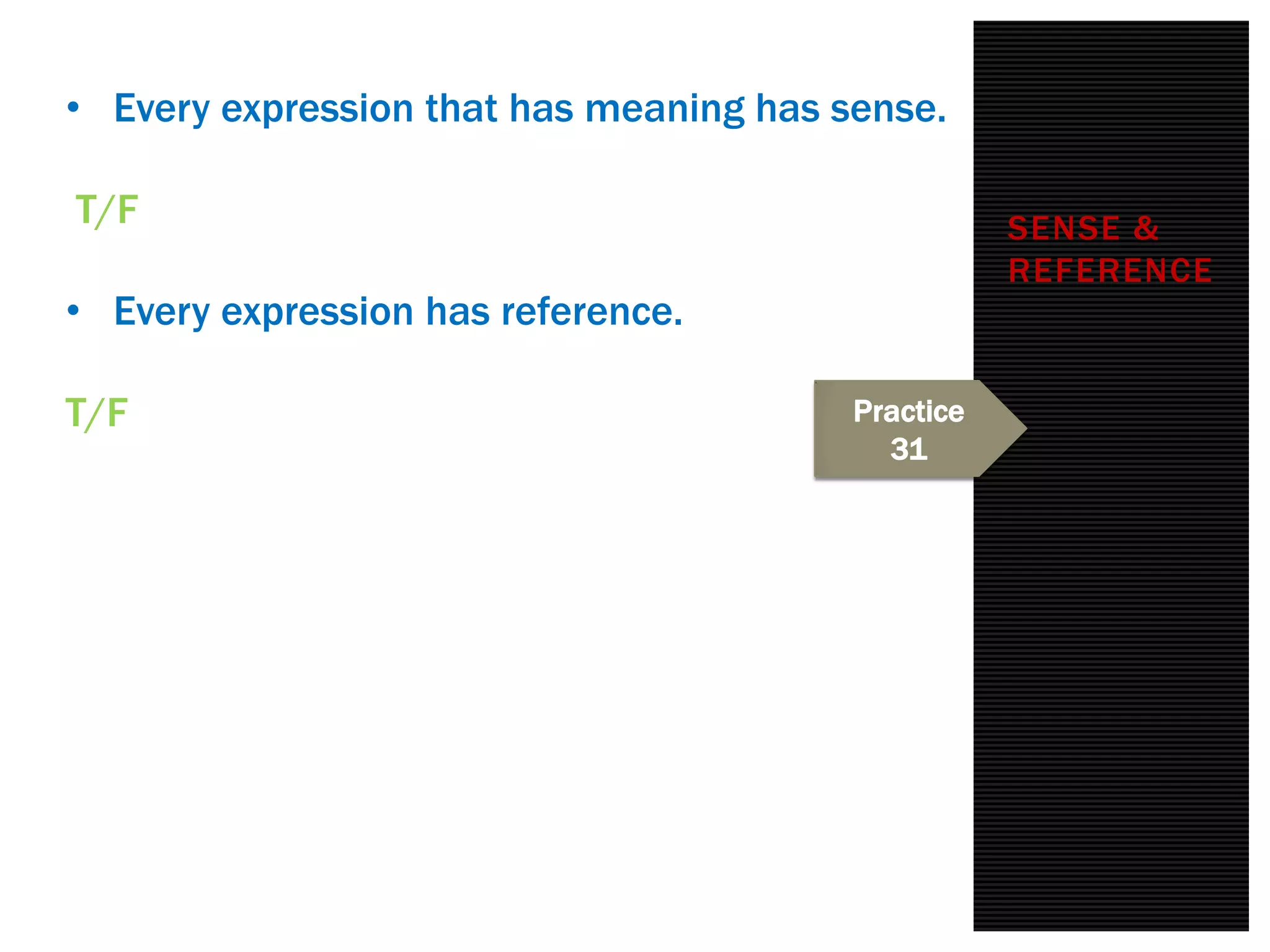 Unit 3 - Reference and Sense | PPTX