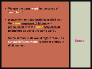 Unit 3 - Reference and Sense | PPTX