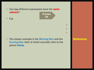 Unit 3 - Reference and Sense | PPTX