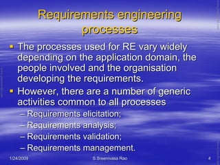 Unit 3 requirements engineering processes | PDF