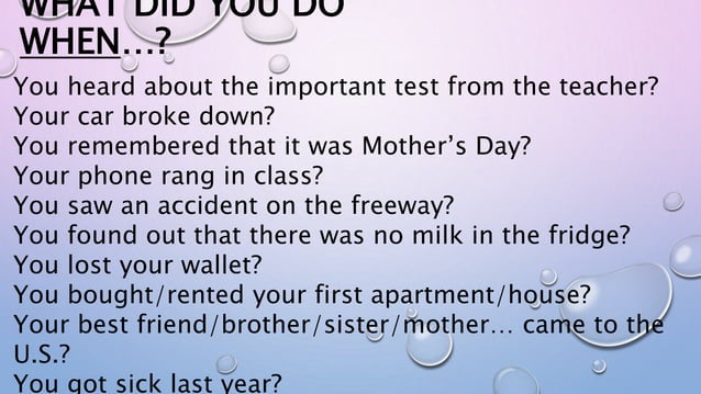 Unit 3 - Simple Past and Past Progressive - spot | PPTX