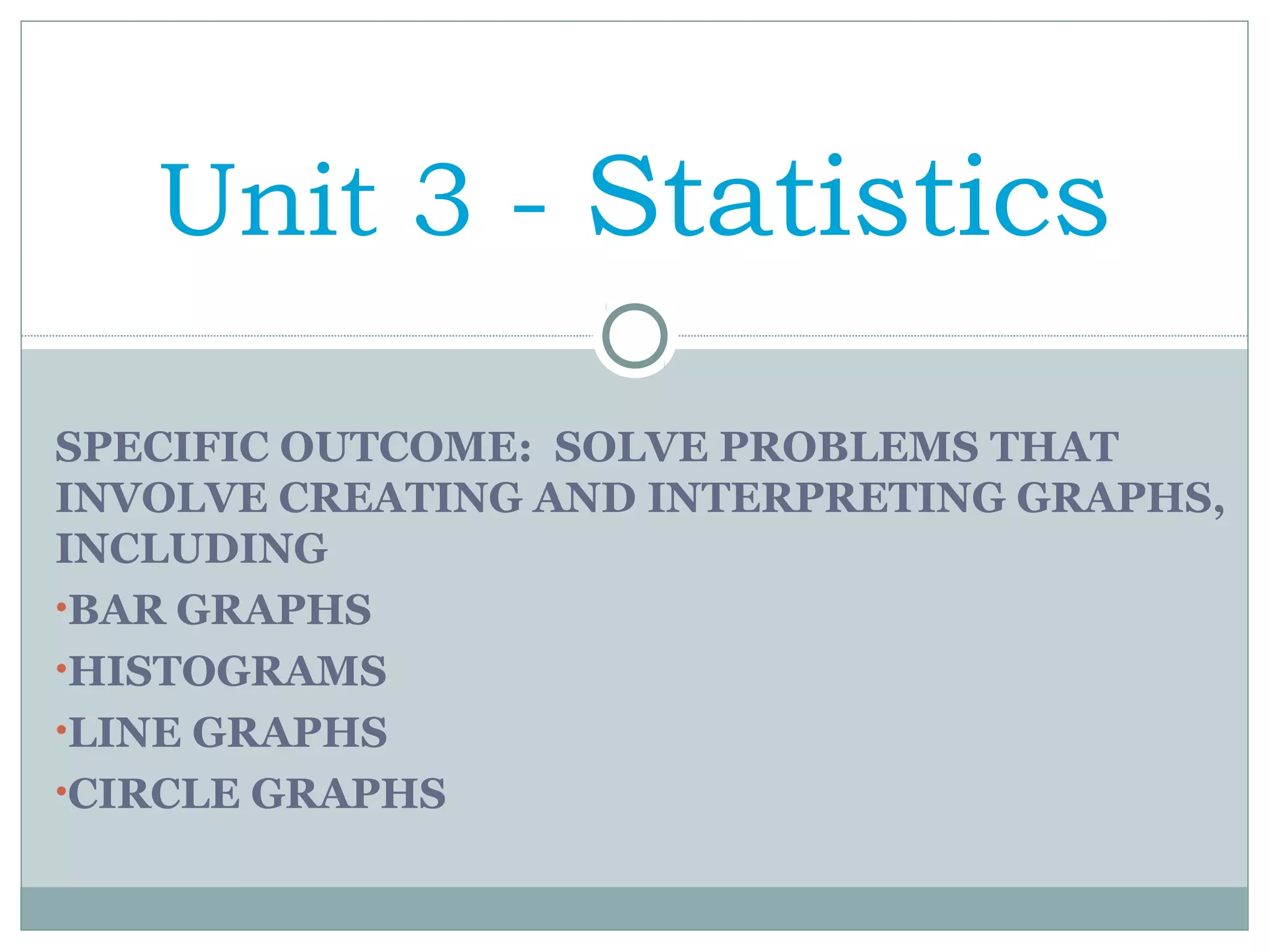 Unit 3 Statistics | PPT