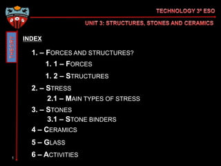Unit 3: Structures, Stones and Ceramics | PPTX | Geology | Science