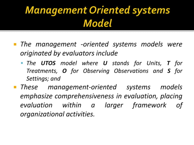 Unit 3 Theories And Approaches In Monitoring And Evaluation Ppt