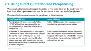 Mastering the Use of Original Sources in Academic Writing: Quoting ...