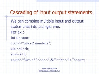 c++ programming Unit 3 variables,data types | PPTX