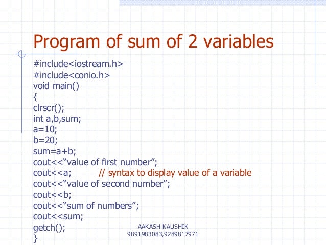 c++ programming Unit 3 variables,data types