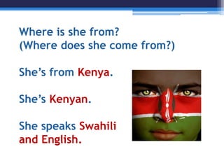 Unit 3 - conversation course - where are you from - family | PPTX