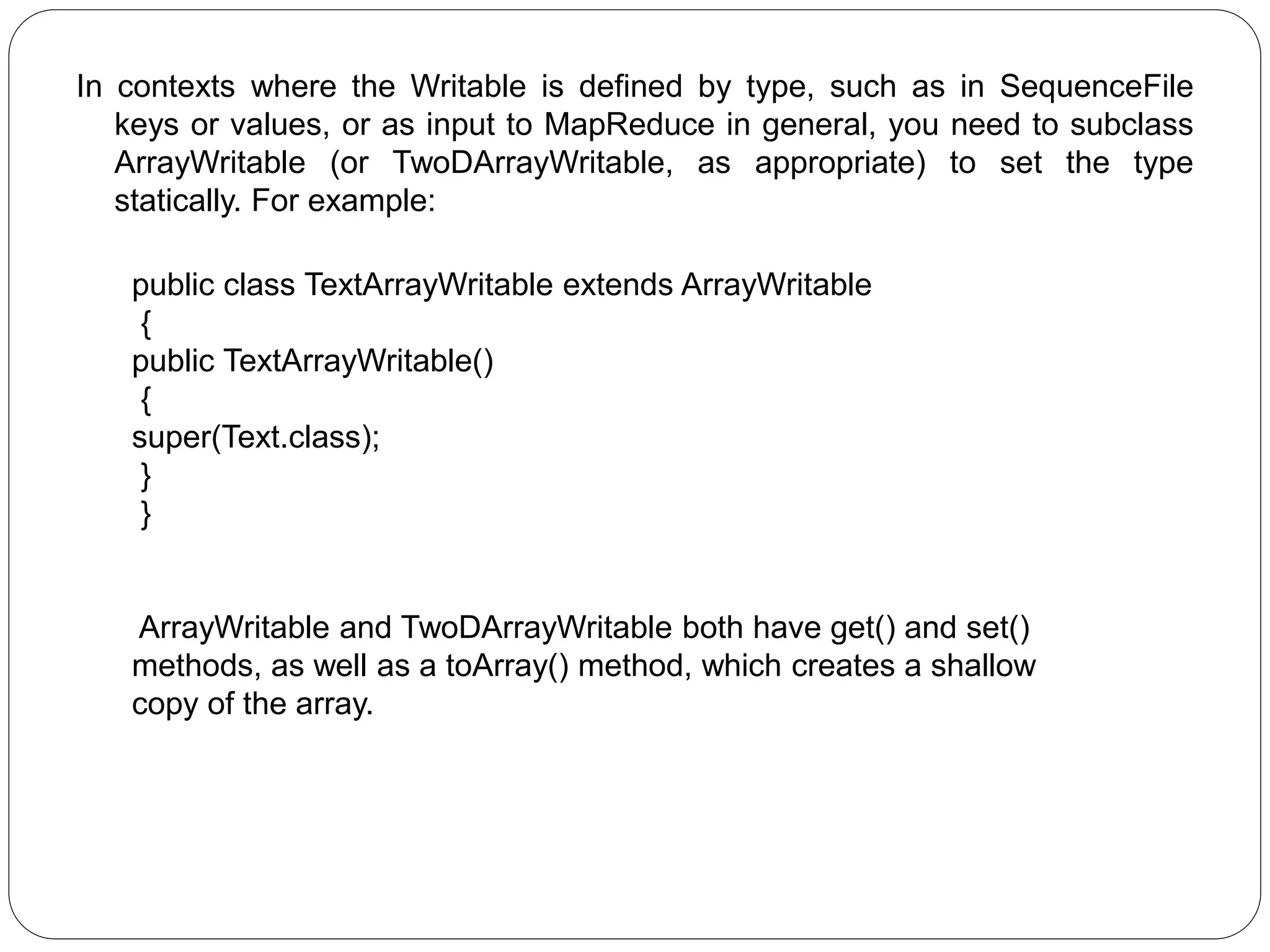Unit 3 writable collections | PPTX