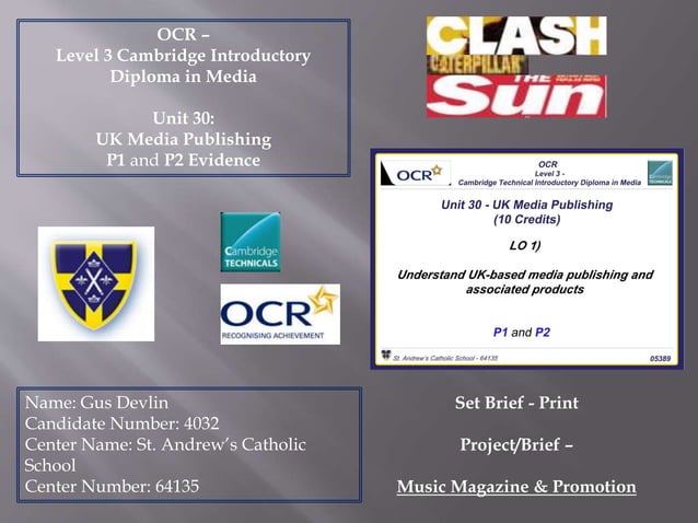 Unit 30 P1 And P2 Power Point Ppt 