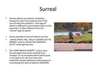 Creative Media BTEC- Unit 30, Assignment 1 Advert Structures | PPT