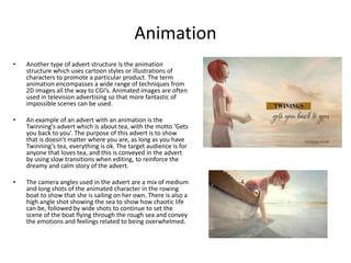 Creative Media BTEC- Unit 30, Assignment 1 Advert Structures | PPT