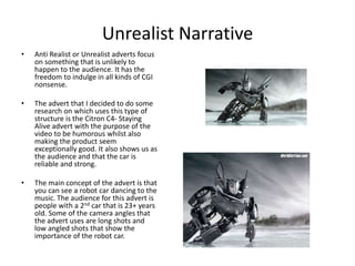Creative Media BTEC- Unit 30, Assignment 1 Advert Structures | PPTX