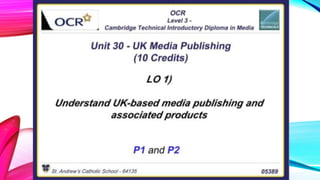 Unit 30 LO1 | PPT
