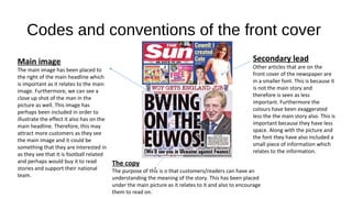 Unit 30 newspaper LO1 | PPT