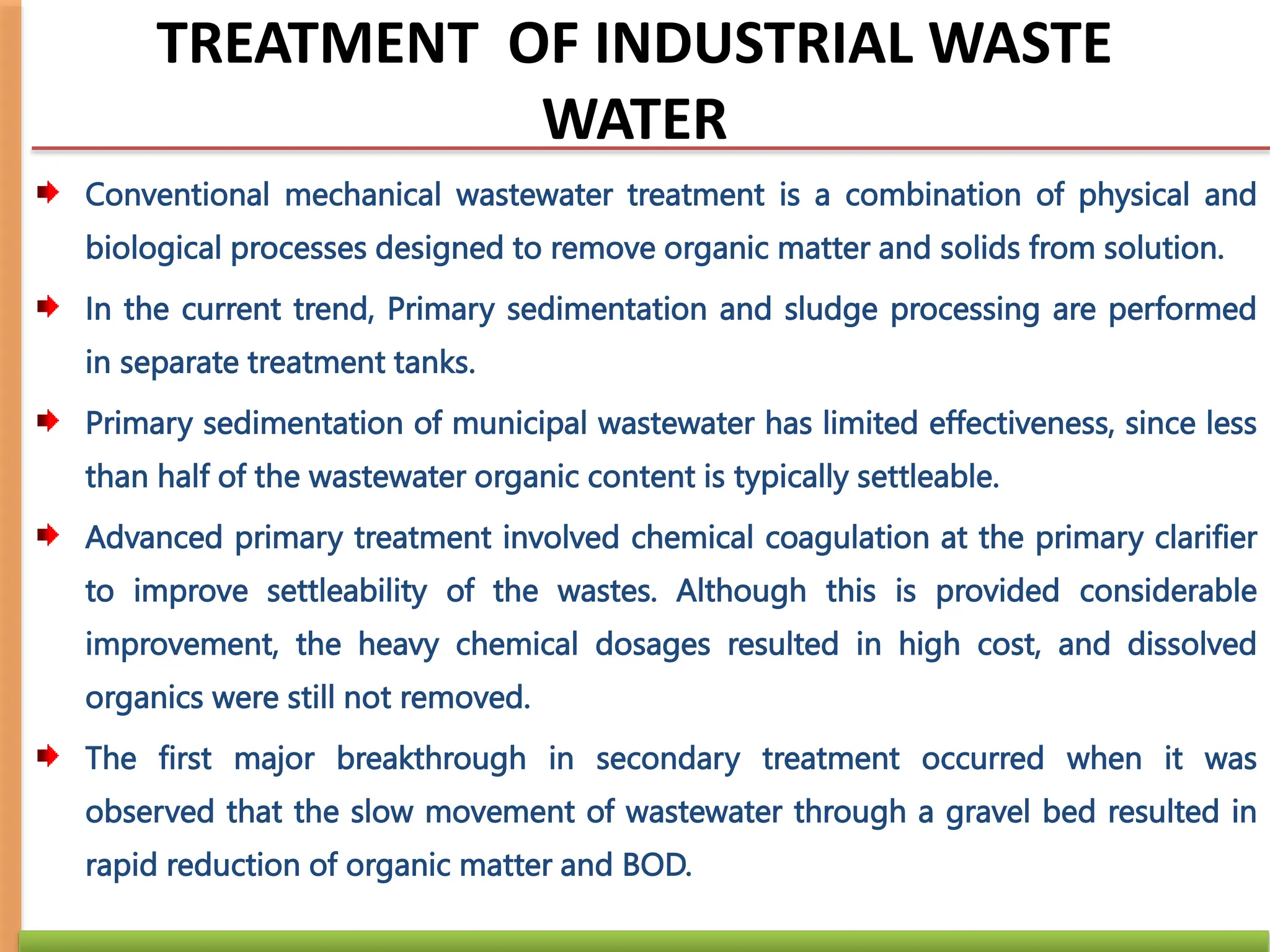 Industrial waster water management and its application | PPTX