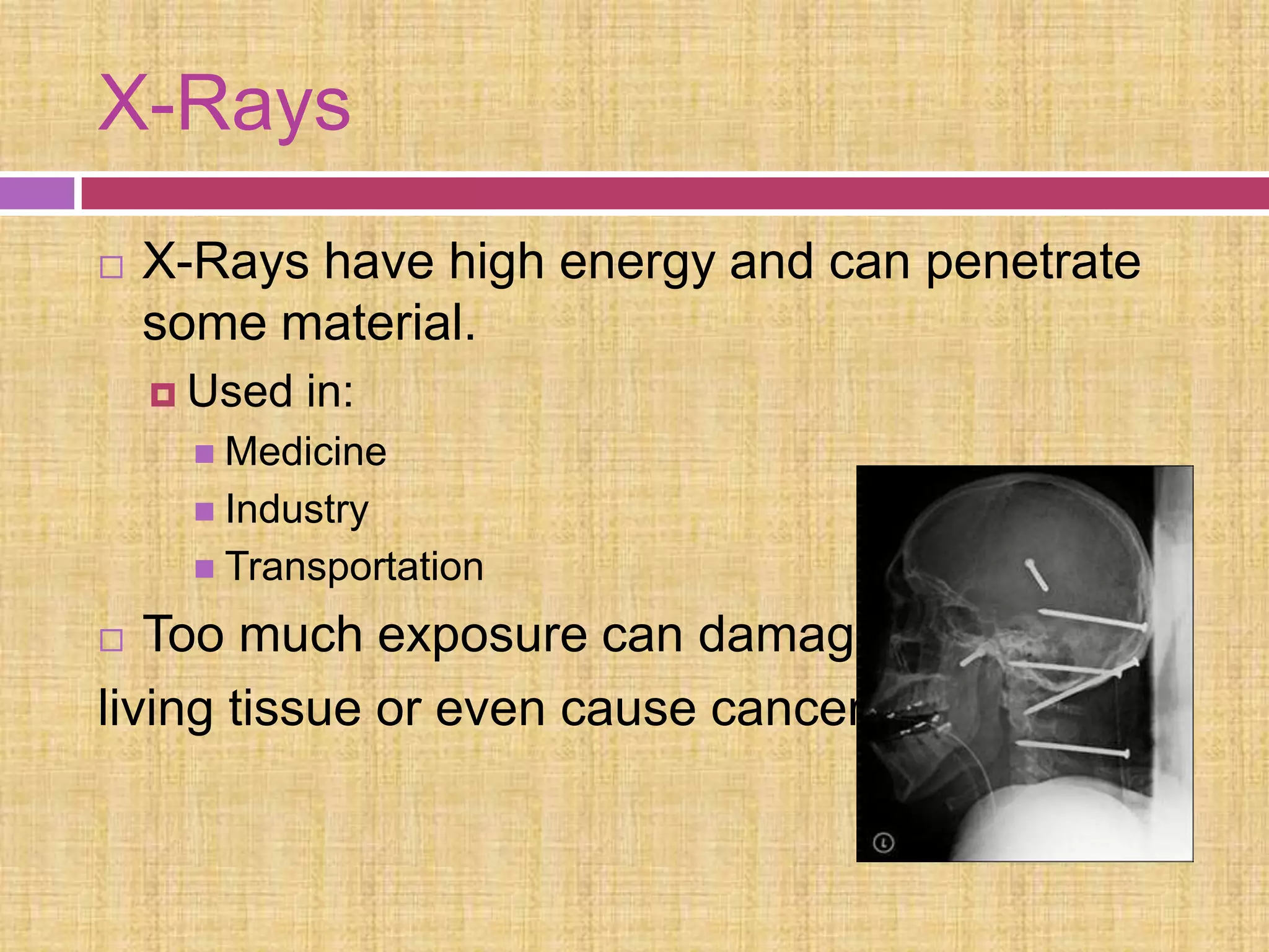 electromagnetic spectrum & its uses | PPTX